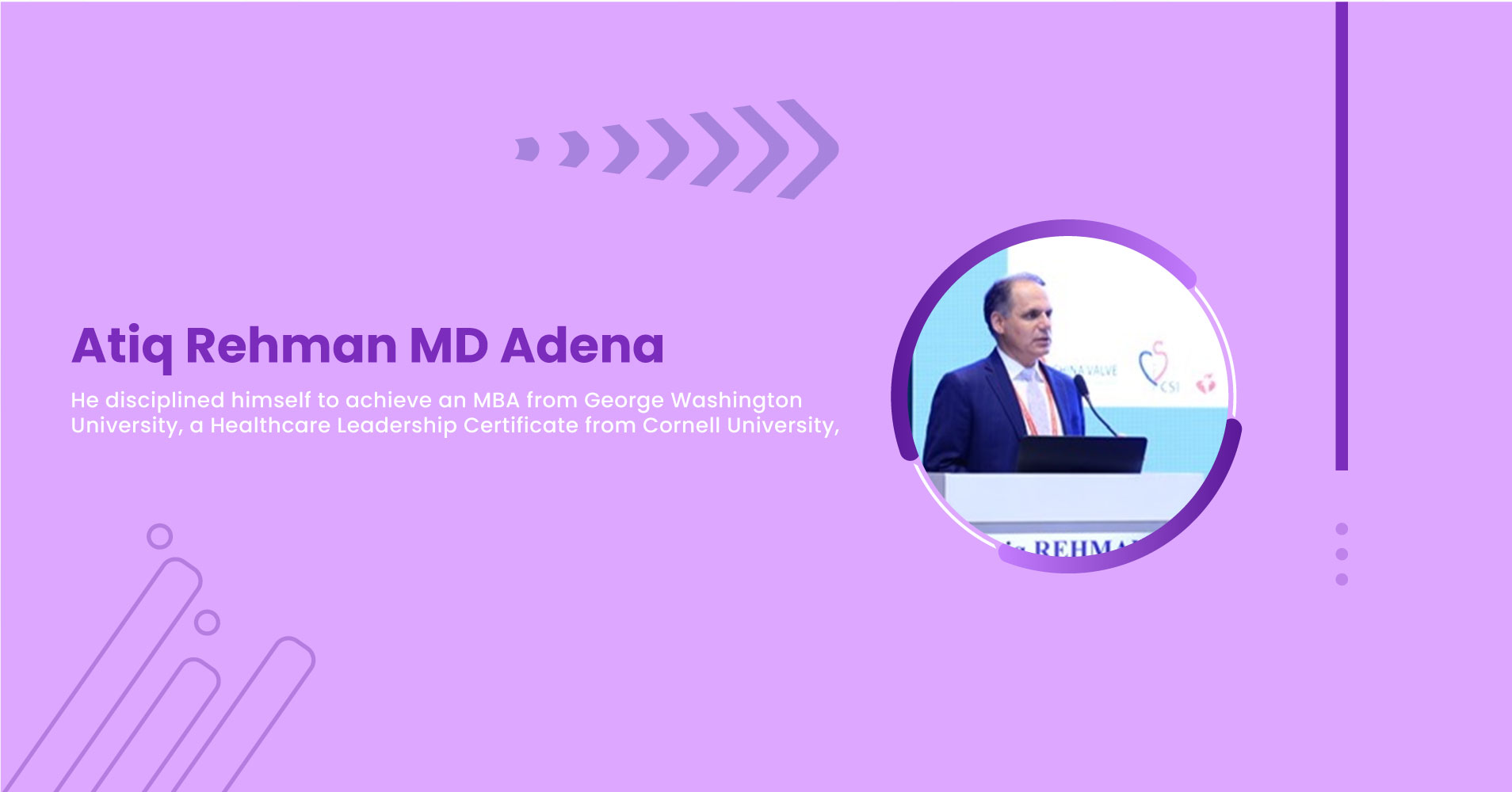 Dr. Atiq Rehman | VP of Clinical Supply Chain Management